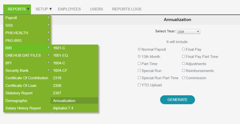 Using Sprout Payroll for Year-End Tax Annualization