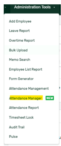Why is Attendance Manager not appearing in Sprout HR?