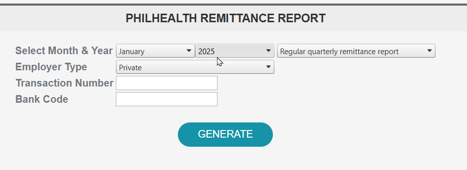 How to Generate BPI Philhealth Report