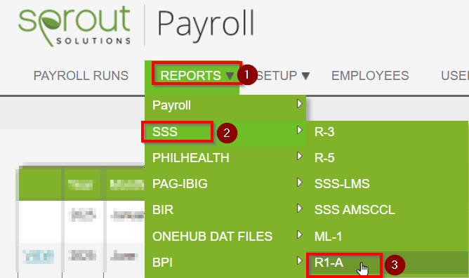 How to Generate SSS R1-A Report in Sprout Payroll