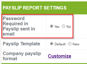 How to Enable Require Password when Sending Payslip via Email