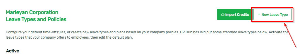 How to Create a New Leave Type