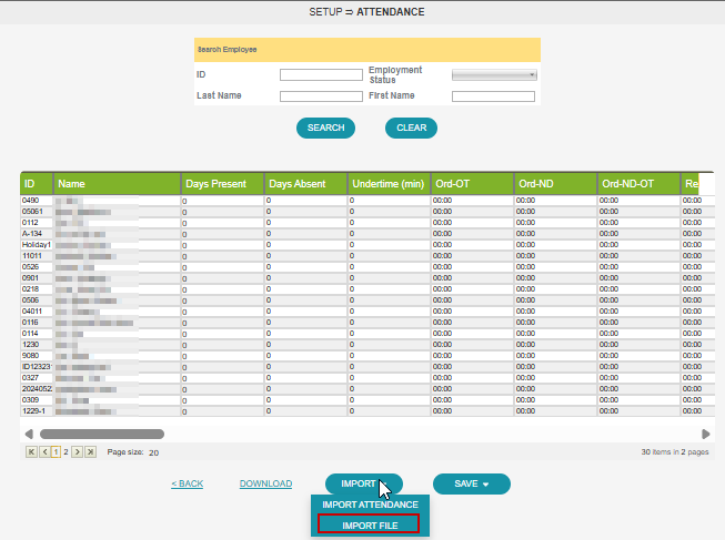 How to Process Payroll using Manual Attendance