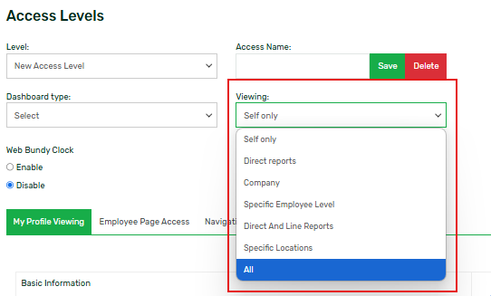 What Is Employee Viewing? (Access Levels)