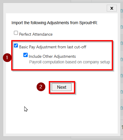 Import Attendance Adjustments Approved after Payroll Period