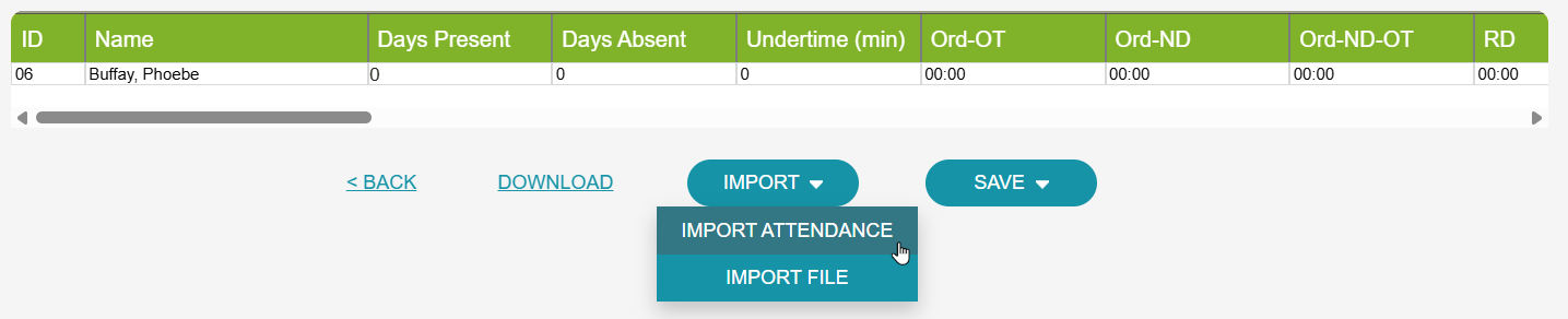 Import Attendance Adjustments Approved after Payroll Period