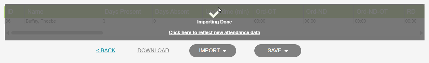 Import Attendance Adjustments Approved after Payroll Period