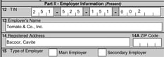 Composition of BIR Form 2316