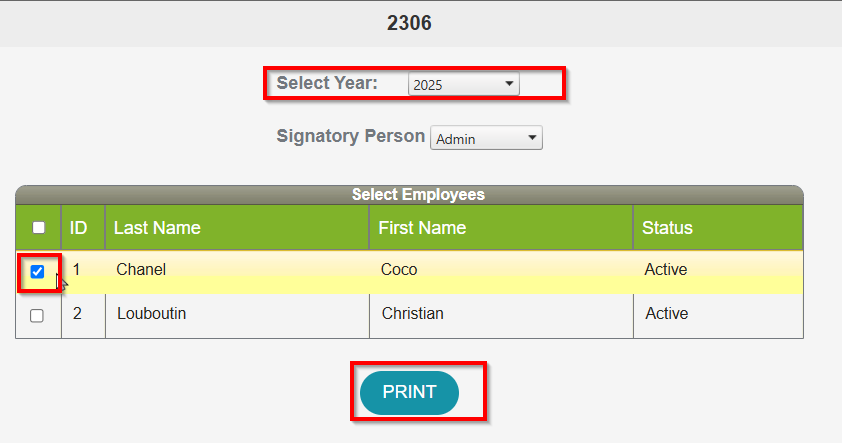 How to Generate BIR form 2306 in Sprout Payroll