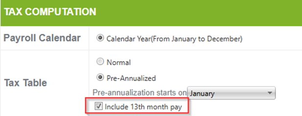 13th Month Computation in Pre-Annualization