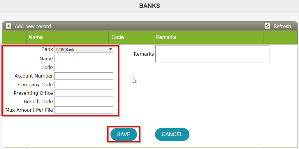 How to Add a New Bank in Sprout Payroll