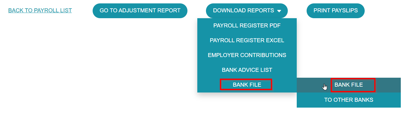 How to Generate Bank Transmittal Files (.DAT)