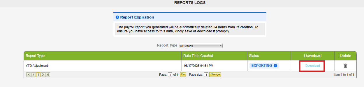 What is Reports Logs in Sprout Payroll?