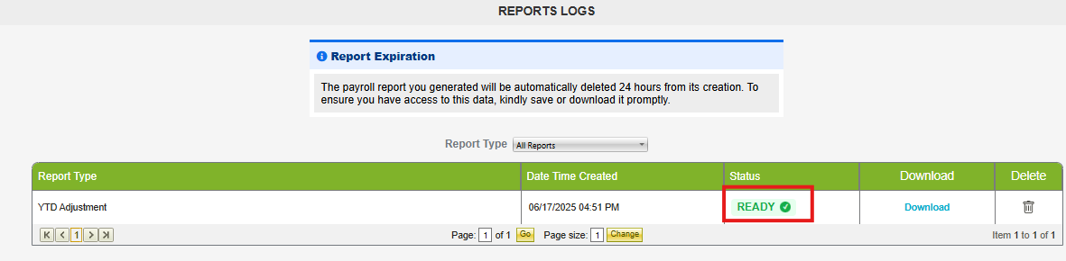 What is Reports Logs in Sprout Payroll?