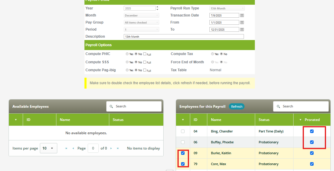 How to Compute 13th Month Pay in Sprout Payroll