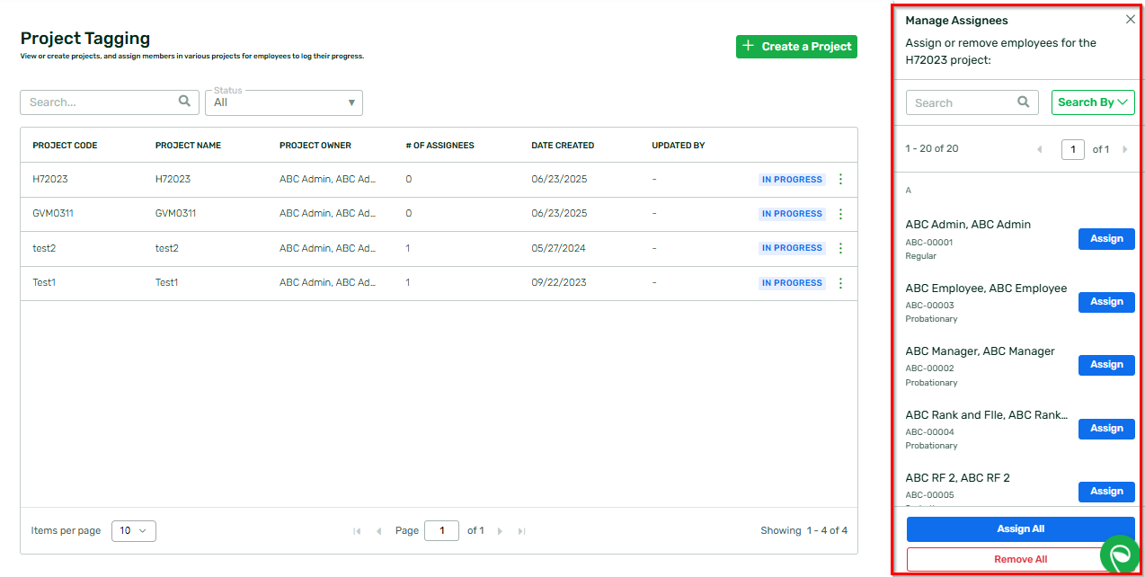 How To Assign Projects To Employee/s