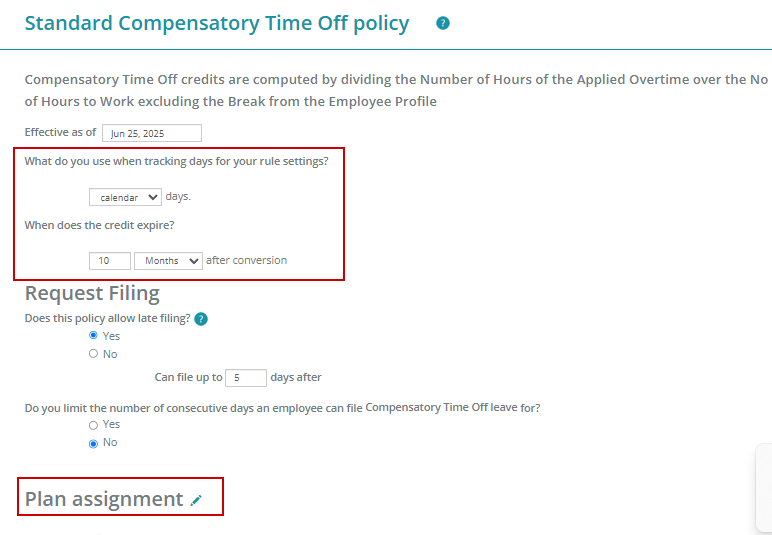 Compensatory Time Off (CTO)