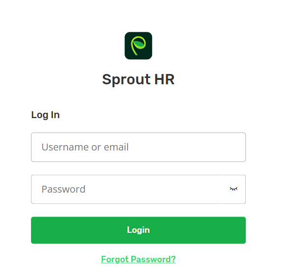 I Forgot My Sprout HR Password -- What Now?