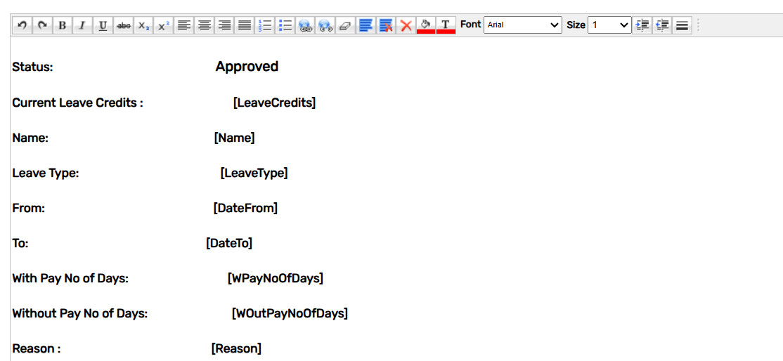 How to Customize Email Template Sent to the Employee for an Approved ...