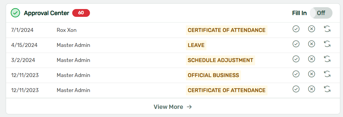 Approval Center -- Why Can't I View Everything in One Go?