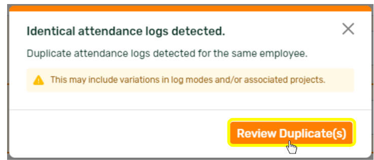 Attendance Manager: Error Validations