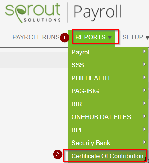 How to Generate Government Certificate of Contribution