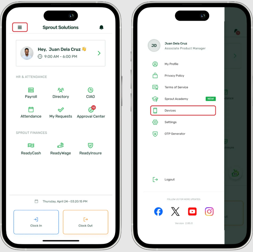 Step-by-Step Guide to Device Registration in Sprout HR Mobile
