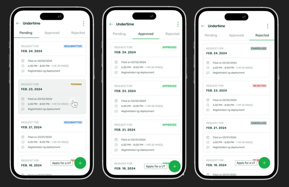 Sprout HR Mobile: My Requests Overview