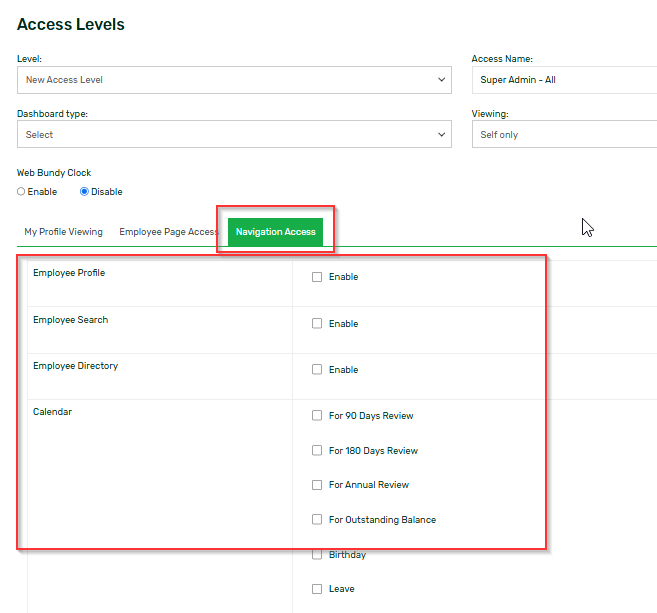 How Do I Add a New Access Level?